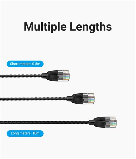 Ethernet Cable Cat 6 A 10gbps Utp Rj 45 Slim Ethernet Patch Cable Cat6