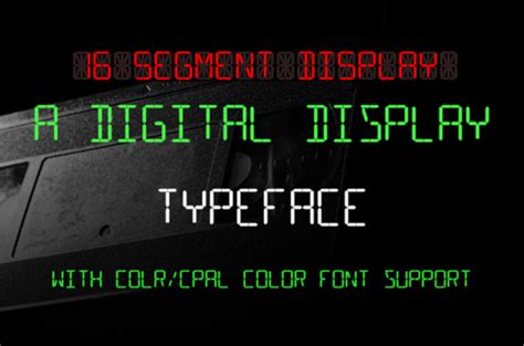 16 Segment Display Font Creative Fonts