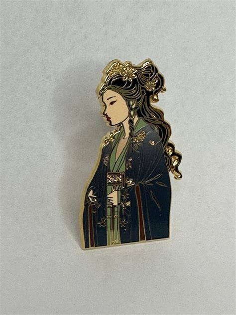 Elegant Lady Wuxia Enamel Pin Inch Etsy