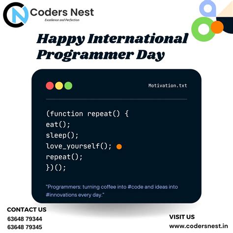 Coders Nest On Linkedin Programming Code Codersnest Programmersday Bangalore Software