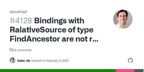 Bindings With Ralativesource Of Type Findancestor Are Not Re Evaluated When An Element Moves In