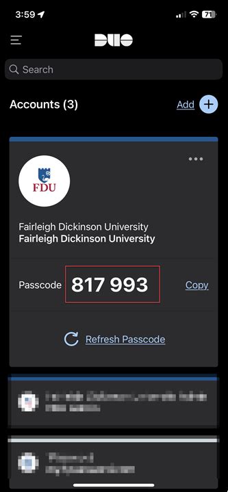 New Cisco Duo Requirements Fairleigh Dickinson University IT