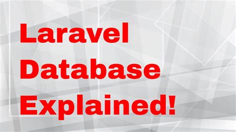 Laravel Tutorial 10 Connecting To Database In Laravel For Crude