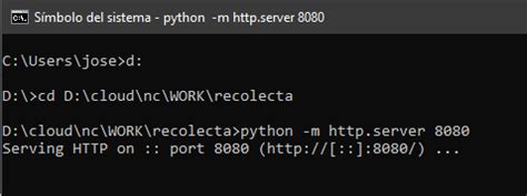 Servidor Web Python Sospedia