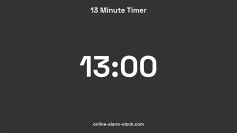 13 Minute Timer Youtube