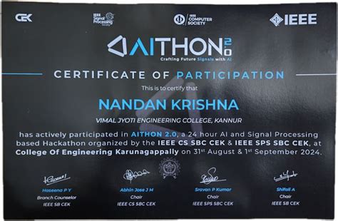 Nandan Krishna On Linkedin Hackathon Ai Techinnovation Ieee