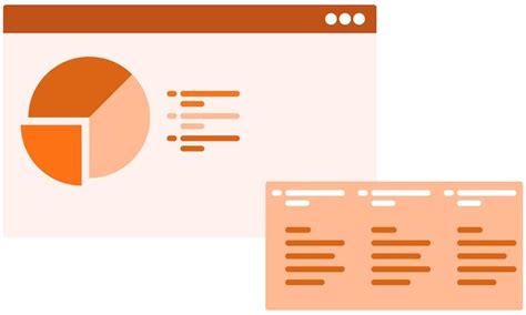 Premium Vector Presentation Display On A Computer Screen