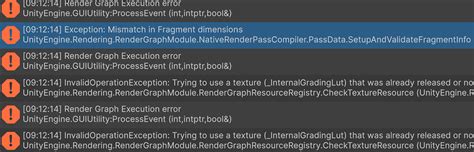 Scriptable Render Pass Is Throwing Errors In Sceneview Unity Engine Unity Discussions