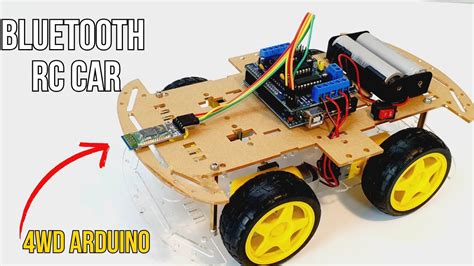 Diy Bluetooth Controlled 4wd Robot Car Arduino Hc 05 Youtube