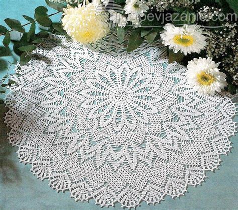 Схема вязания салфетки крючком простая