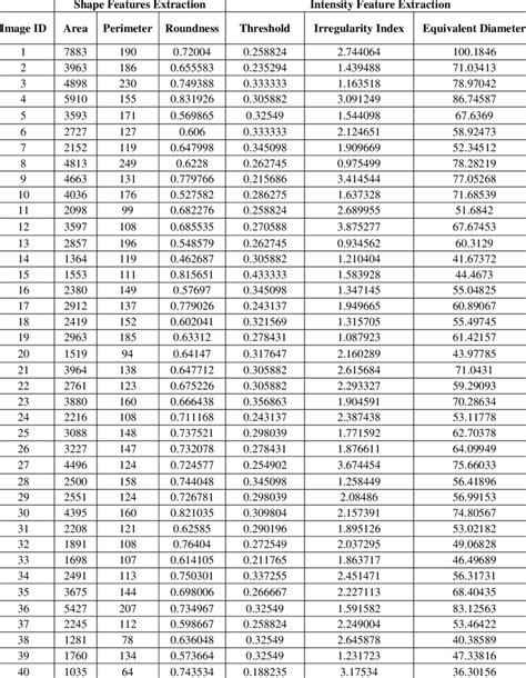 Shape And Intensity Feature Extraction Download Scientific Diagram