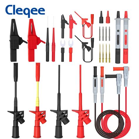 전문 다기능 멀티 미터 테스트 리드 키트 테스터용 4mm 바나나 플러그 와이어 Ic 후크 악어 클립 전자 Diy 키트instrument Parts