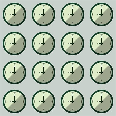 Premium Vector Wall Clock Pattern 4