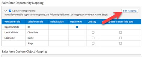 Salesforce Object Mapping Opportunity Mapping VanillaSoft