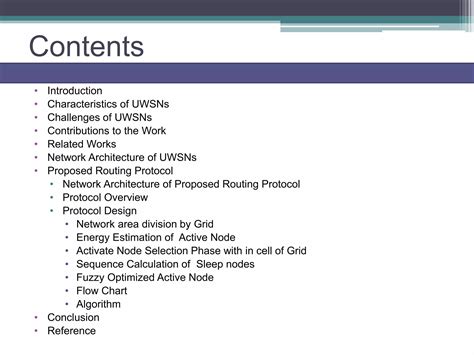 Grid Based Fuzzy Optimized Routing Protocol For Under Water Sensor Network Pptx Internet Of