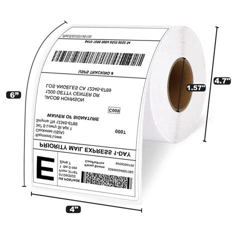 Strong Adhesive Express Barcode Label Fan Fold Thermal