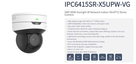 Buy Uniview IPC SR MP Indoor Mini PTZ IP Camera Networking Scorptec Computers