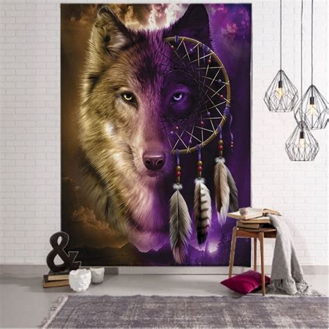 Wolf Dream Catcher Etsy