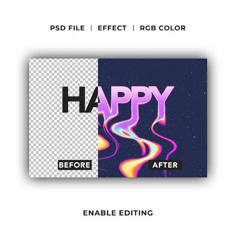 Premium PSD Blurry Text Effect