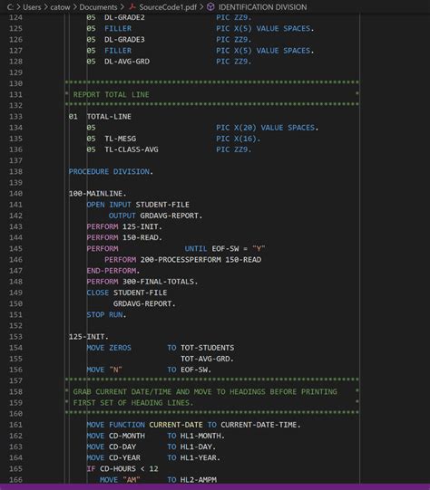 Solved I Need Help With My Cobol Project I Cant Figure