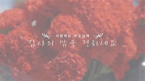 어버이날 부모님께 감사의 마음을 전하세요 Youtube