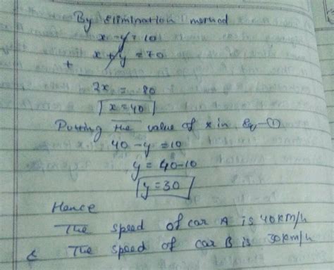 Points A And B Are 90 Km Apart From Each Other On A Highway A Car Starts From A And Another