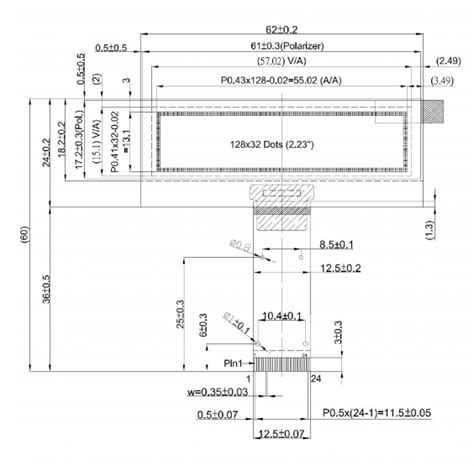 5 5inch Green Color PMOLED Screen 256 64 Mono OLED Display Panel