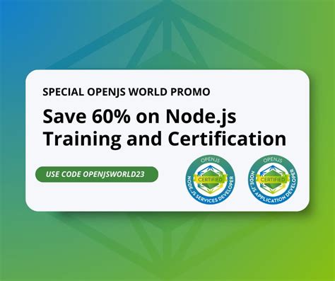 openjs foundation on linkedin last day to save 60 on node js training