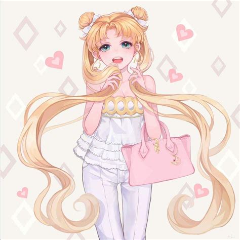 Usagi Tsukino Hairstyle Usagi Hair Down