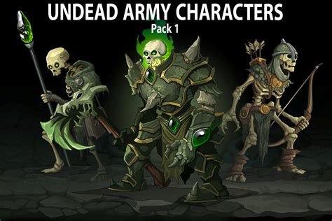 Undead Army Characters 2d Characters Unity Asset Store