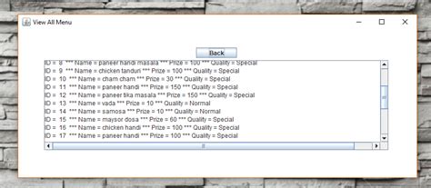 Java Project Of Restaurant Dish Menu System With File Handling Java Io