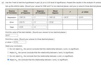 Answered A Compute The Mean Square Error Using Bartleby