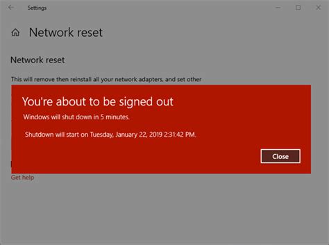 Network Reset