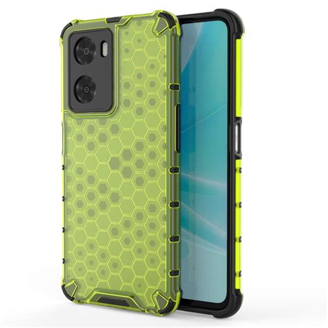 For Oppo A G Global Honeycomb Phone Case Green Alexnld Com