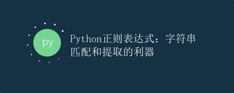 Python正则表达式：字符串匹配和提取的利器极客笔记