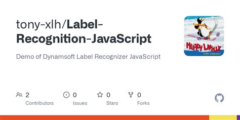 github tony xlh label recognition javascript demo of dynamsoft label