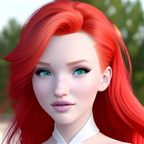 Bella Thorne Dove Cameron Elsa Hosk Face Morph Green Eyes Red