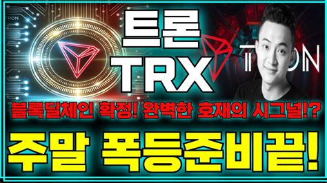 트론코인 전망 중국 막대한 자금 규제 완전히 풀렸다 목표가 전면공개트론 트론코인 트론코인전망 Youtube