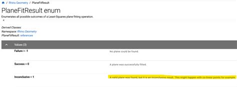 Fitplanetopoints For Colinear Points Does Not Result In Inconclusive