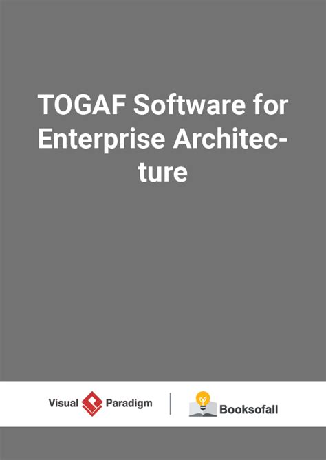 Togaf Software For Enterprise Architecture Free Ebooks Of It Booksofall