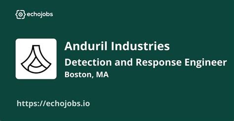Anduril Industries Is Hiring Detection And Response Engineer Usd 112k 168k Boston Ma Azure