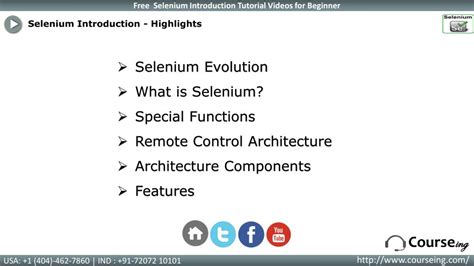 Ppt Selenium Introduction Training Powerpoint Presentation Free