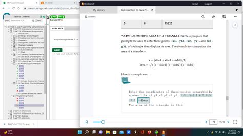 Solved Geometry Area Of A Triangle Write A Program Chegg
