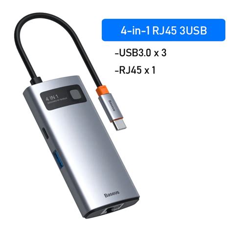 Hub Usb C Em Multifuncional Rj E Usb