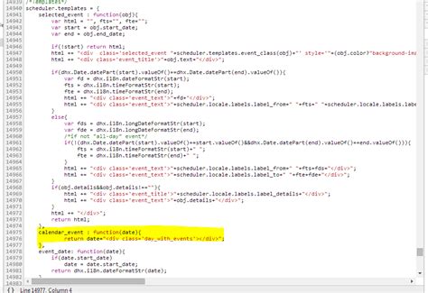 How To Count Number Of Events Per Day Scheduler For Mobile And Touch