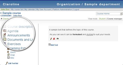Send An Announcement In Claroline FastWebHost Tutorials