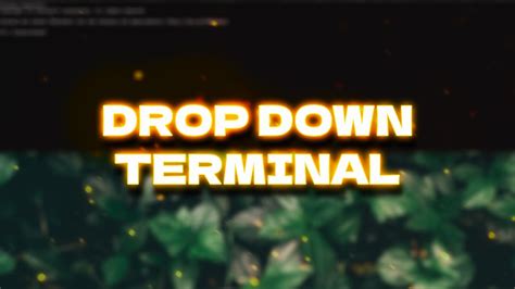 How To Get A Dropdown Terminal In Windows 11 Youtube