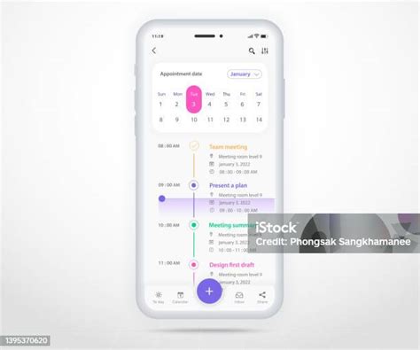 모바일 앱 캘린더 플래너 개념 약속 캘린더 템플릿 Ui Ux 스마트폰 일정 일정 일정 일정 연간 계획 회의 애플리케이션 캘린더 이벤트 액티비티 이벤트 앱 벡터폰 1월에 대한