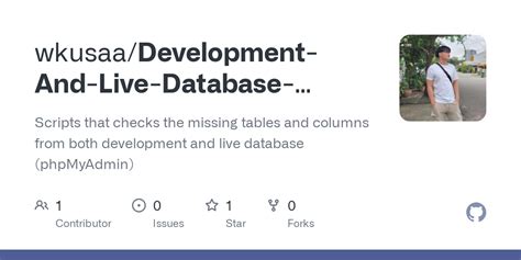 Github Wkusaa Development And Live Database Comparison Script Scripts That Checks The Missing