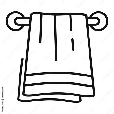 Bath Towel Clipart Black And White